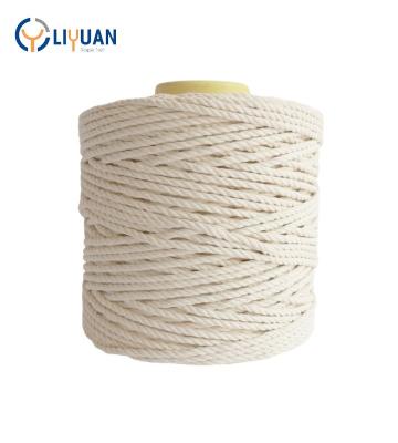 Cina 100m/roll 4mm cordone di cotone macramé con opzioni di diametro di 3mm/5mm/6mm da YILIYUAN in vendita