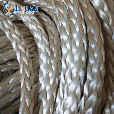 China Cor UHMWPE de cordas de amarre trançadas personalizadas para plataformas de perfuração offshore à venda