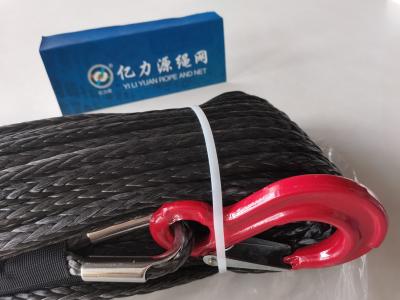 中国 10mm UHMWPE 繊維編み合成牽引ウィンチロープ 性能のためのカスタムカラー 販売のため