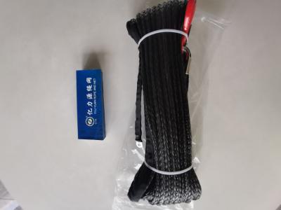 中国 10mm UHMWPE 繊維編み合成牽引ウィンチロープ 性能のためのカスタムカラー 販売のため