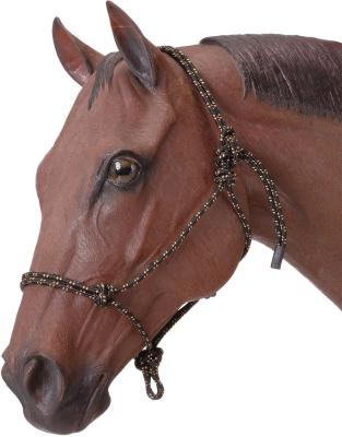 Cina YILIYUAN Adjustable Nylon Braided Rope Halter Lead per cavalli da fattoria in colore personalizzato in vendita