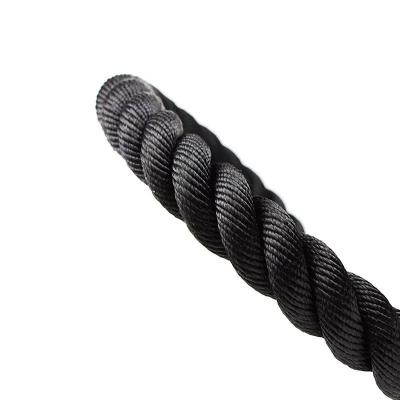 China Gecostumeerd 25mm-50mm Zwart Zwaar Polyester Workout Fitness Oefening Fitness Gym Kracht Gevechts touw Te koop