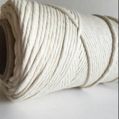 Cina Canada 5 mm cordone di cotone torto Macrame fatto da materiali riciclati da YI LI YUAN in vendita