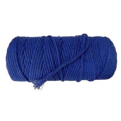 Cina 100% cotone multicolore 2 mm corda di macramma naturale contorta per applicazioni polifunzionali in vendita