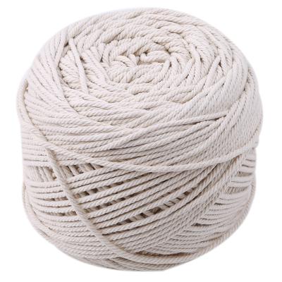 Cina 100% cotone multicolore 2 mm corda di macramma naturale contorta per applicazioni polifunzionali in vendita