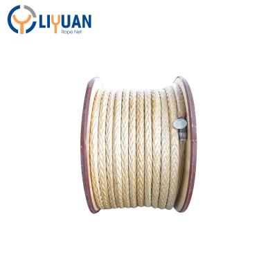 Cina Corde UHMWPE sintetiche HMPE a 12 fili per le trecce e le strisce a doppia treccia in vendita