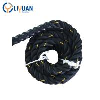 China 4-20kg Heavy Polyester Polypropylene Battle Rope with Customized Breaking Strength for sale
