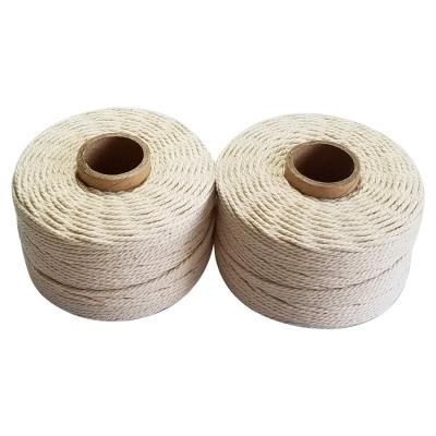China 3/4/6 Strengen Natuurlijke Twisted Jute String Macrame katoen touw op maat voor de structuur Te koop