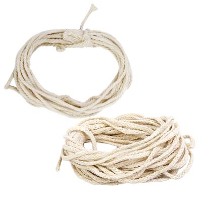 Cina Specificità 3 filo 12 mm di cotone puro riciclato Macrame corda con specifiche in vendita