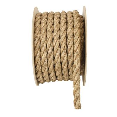 China 3 fios de papel natural torcido manobra de juto corda de macrame cordão para produtos à venda