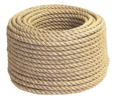 Cina Corda di giuta doppiamente resistente per la decorazione delle recinzioni Materiale di fibra naturale 3 Struttura del filo in vendita