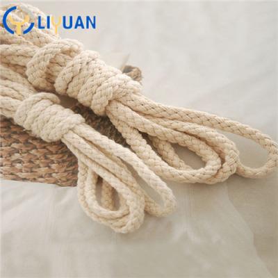 Cina Lunghezza della corda di torsione 0-10000m con corda di cotone macramé intrecciata di 3 mm e 5 mm morbida e resistente in vendita
