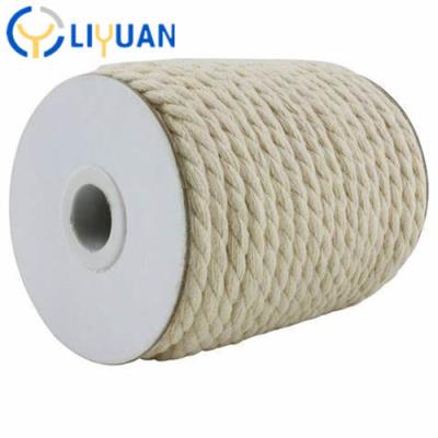 China 3 Filamento reciclado Cordão natural de torção Cordão de algodão versátil para uso multiuso à venda