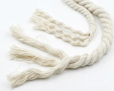 China 3 Filamento reciclado Cordão natural de torção Cordão de algodão versátil para uso multiuso à venda