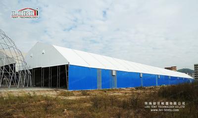 China White double layer pvc cover snow resistance warehouse tent with ABS sidewall for sale Europe for sale