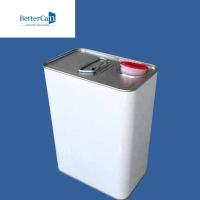 China 4L Car Paint Tin with 42mm Plastic Pull-Up Lids - Leak Proof Rectangular Container 167x205mm for sale
