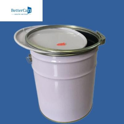 China Metal Exterior Paint Can , Empty 5 Gallon Steel Pail With Lid for sale