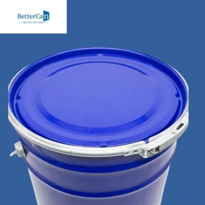 China Stackable 20L Steel Bucket , Empty Paint Buckets With Lids for sale