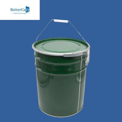 China Tinplate 3.5 Gallon Metal Bucket , 5 Gallon Steel Bucket With Lid for sale