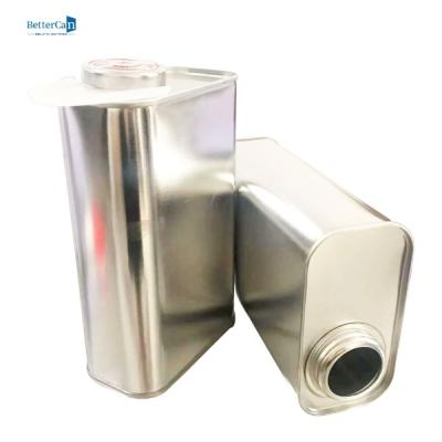 China 1L Empty Paint Tins Square Metal Tin Can For Motor Oi Lubricants Tin Buckets for sale