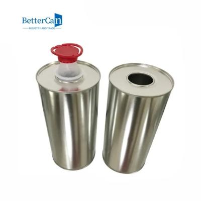 Cina Un metallo rotondo Tin Can Cylinder Shaped D84*H210mm da 1 litro con il coperchio in vendita