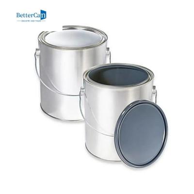 China Recycle Old Paint Tins Rectangle 5 Litre Empty Quart Size Paint Cans for sale