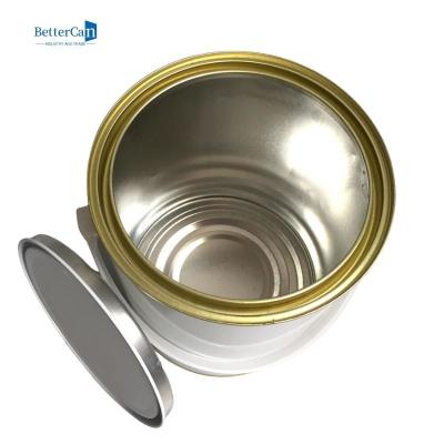 China Airtight Seal Metal Paint Tin Recycled Round Empty One Gallon Paint Cans for sale