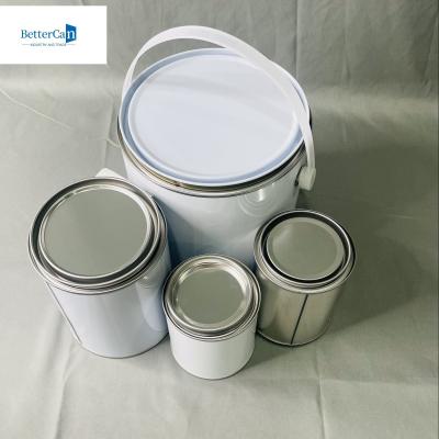 Cina 4 Liter Industrial Solvent Storage 1 Gallon Tinplate Can For Chemical Adhesives CMYK Printing in vendita