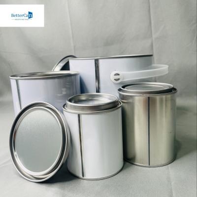 Cina 4 Liter Industrial Solvent Storage 1 Gallon Tinplate Can For Chemical Adhesives CMYK Printing in vendita