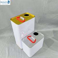 China 5L Rectangular Paint Tin Can with 0.23-0.25mm Thickness for Automotive Paint Storage and Industrial Liquids for sale