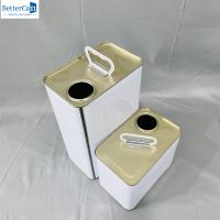China 5L Rectangular Paint Tin Can with 0.23-0.25mm Thickness for Automotive Paint Storage and Industrial Liquids for sale