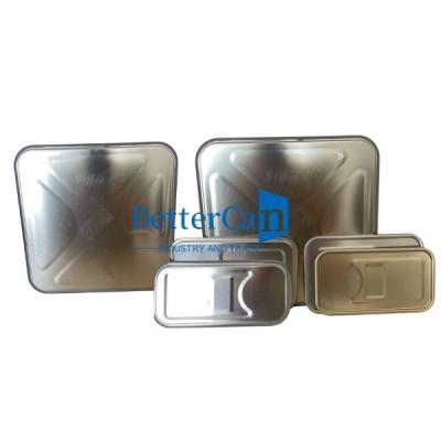 China 0.28mm Square Tin Components 18liter Square Gold OEM Tin Accessories for sale