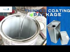 Empty Industrial Paint Tins 4 Litre Rectangular Tin Containers