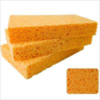 China Custom Pink Cellulose Kitchen Sponge Eco-Friendly Cleaning for sale