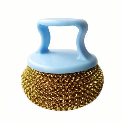 Cina Pulizzatore di fili in acciaio inossidabile con manico in plastica 6.7*6.7*6cm Sostenibile in vendita