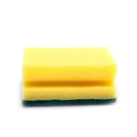 China Customized Notch Shape Kitchen Sponge Scourer 10x7x4.5cm for sale