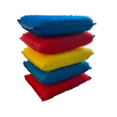 중국 고밀도 폴리에스터 스크럽 스폰지 다채색 4x4 인치 판매용