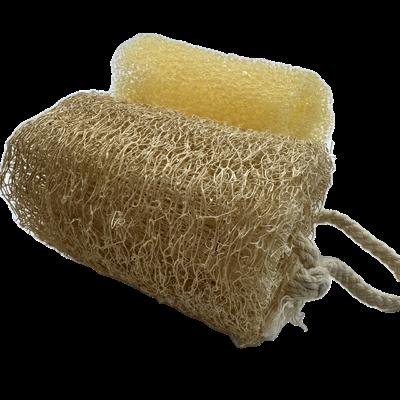 China Natural Loofah Slices for Soap Making Custom Size 10-17cm for sale