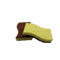 China Magic Double-Sided Wood Pulp Kitchen Sponge for Dishwashing for sale