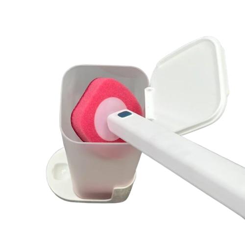 Quality Disposable Toilet Brush Set with Replaceable Head for sale