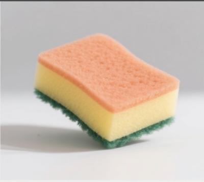 중국 색상 주방 청소 스펀지 내구성 스크래치 방지 양면 판매용