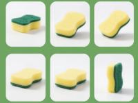 China Colored Durable Kitchen Cleaning Sponge Non-scratch Dual-sided for sale
