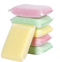 China Double Sided Dish Sponge Scrubber With Soft & Rough Surfaces For Cookware for sale