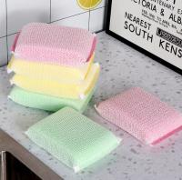 China Double Sided Dish Sponge Scrubber With Soft & Rough Surfaces For Cookware for sale