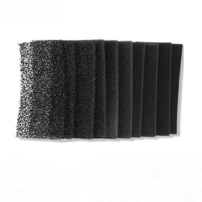 China High-Density Chemical Resistant Black Filter Sponge with Customizable Porosity 10-100 PPI for Aquarium & Pond for sale