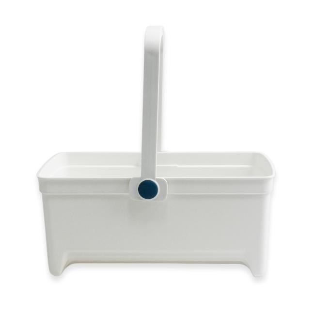 Square bucket with lid showing side view
