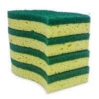 China Biodegradable High Absorbency Wood Pulp Kitchen Sponge Gentle On Surfaces for sale