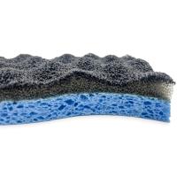 China Textured Surface Dual-Sided Biodegradable Cellulose Sponge Scourer for Efficient Cleaning for sale
