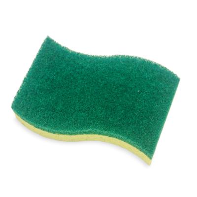 China High Absorbency Cellulose Sponge Nylon Scouring Pad with Non-Scratch Scour Surface and Durable Bonding for Kitchen Cleaning for sale