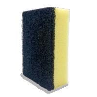 China Kitchen Sponge with Scourer Pad: Absorbent Core & Durable Scrubbing Layer. for sale